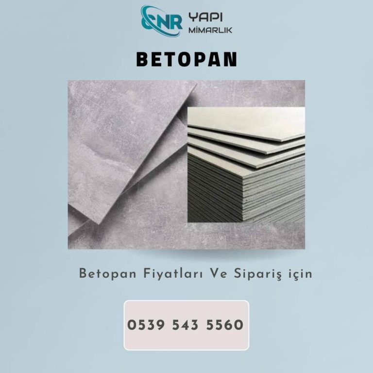 Betopan Fiyatları Ve Ölçüleri - CNR YAPI MİMARLIK